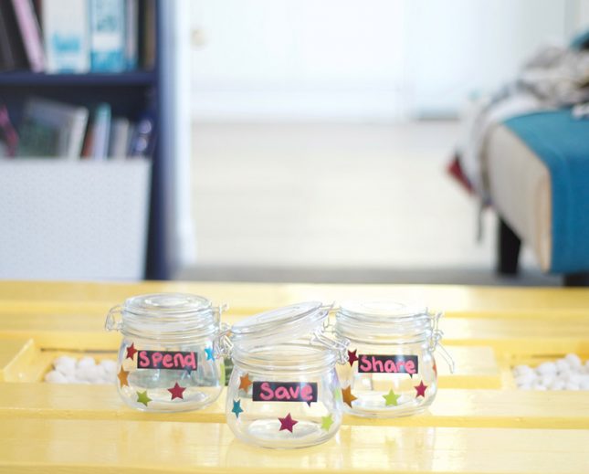 Spend, Save, Share Jars - Money Skills for Kids - Kiwi Families